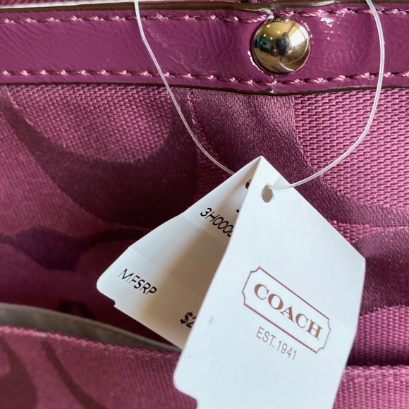 Coach | Bags | Nwt Coach Berry Colored Shoulder Bag | Poshmark